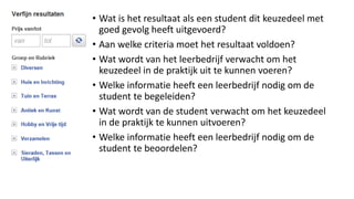 Keuzedelen in de BBL | PPTX