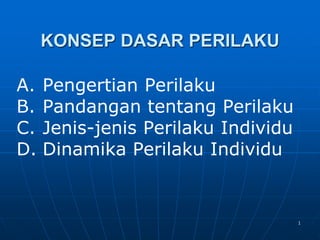 3. staid ki-iv (konsep dasar perilaku) | PDF
