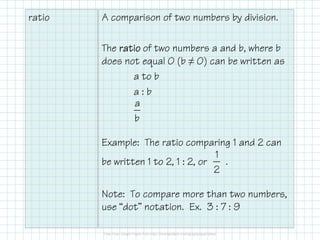 3.8.2 Ratio and Proportion | PPT