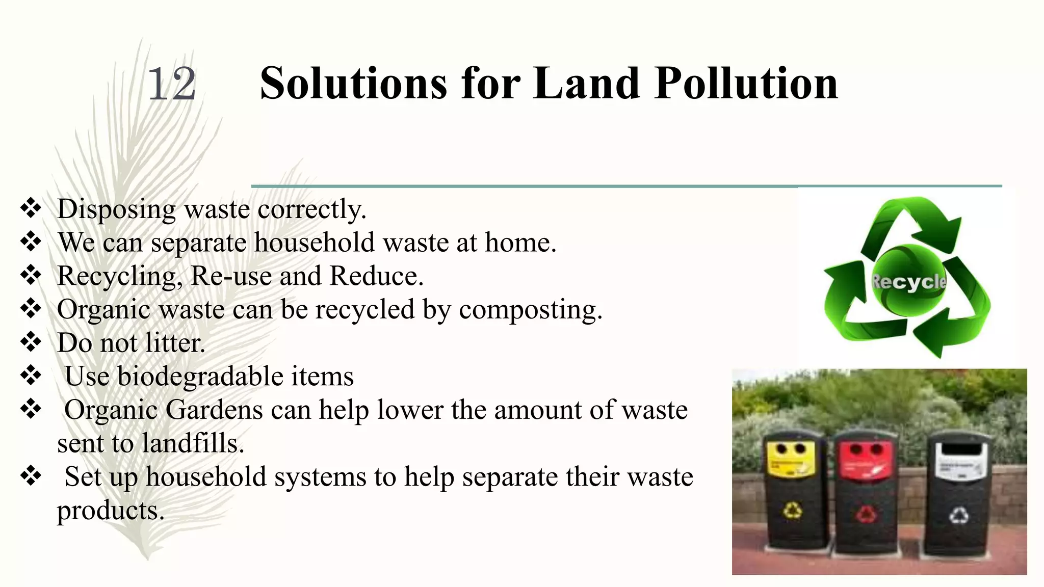 Urban land pollution and usage | PPTX