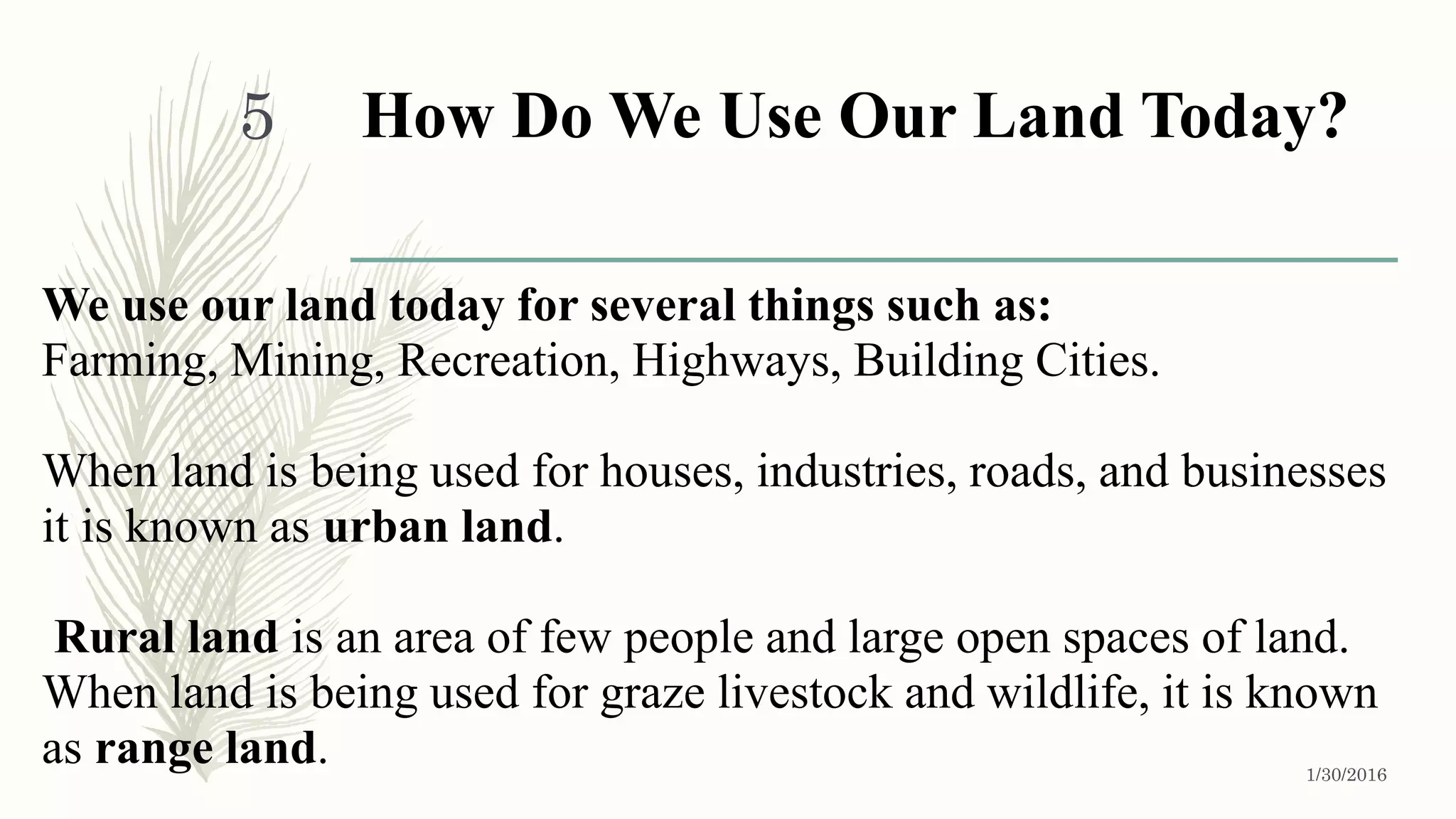 Urban land pollution and usage | PPTX