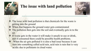 Urban land pollution and usage | PPTX