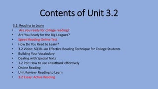 3.2 college reading | PPTX