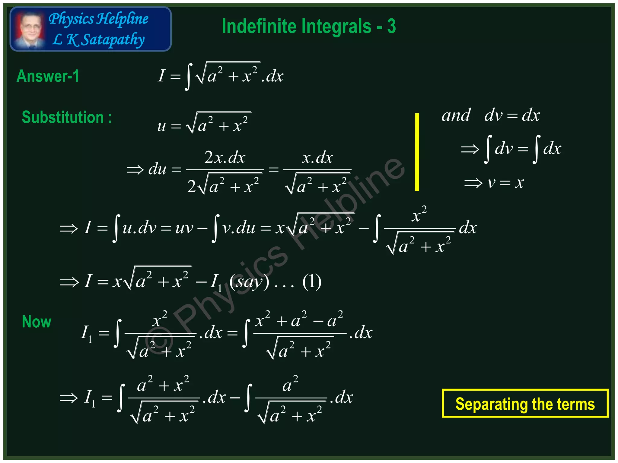Indefinite Integral 3 | PPT