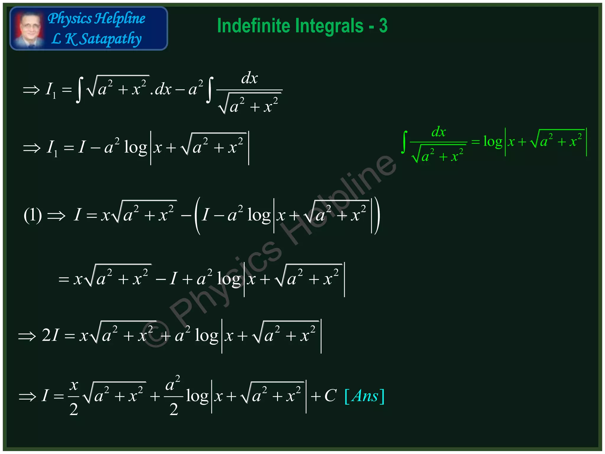 Indefinite Integral 3 | PPT