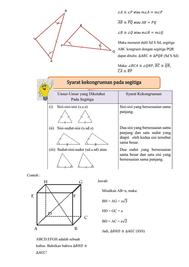 Bahan Ajar kesebangunan | PDF