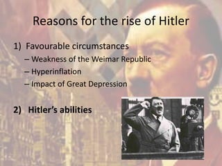 Sec 3N Hist (Elec) Chapter 3.2: Hitler's Germany (Hitler's rise to ...