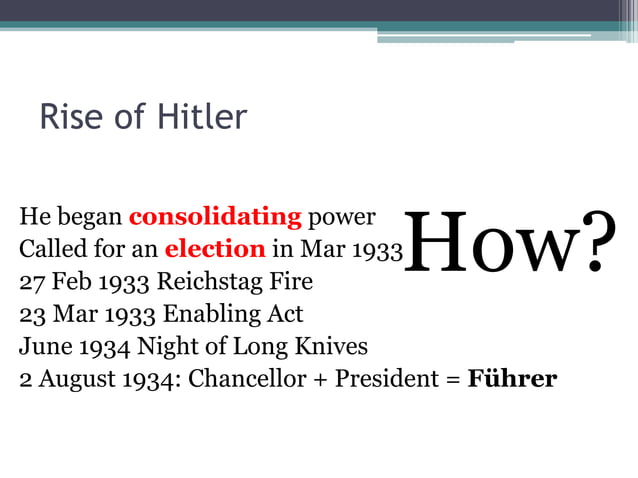 Sec 3N Hist (Elec) Chapter 3.3: Hitler's Germany (Impact of Hitler's ...