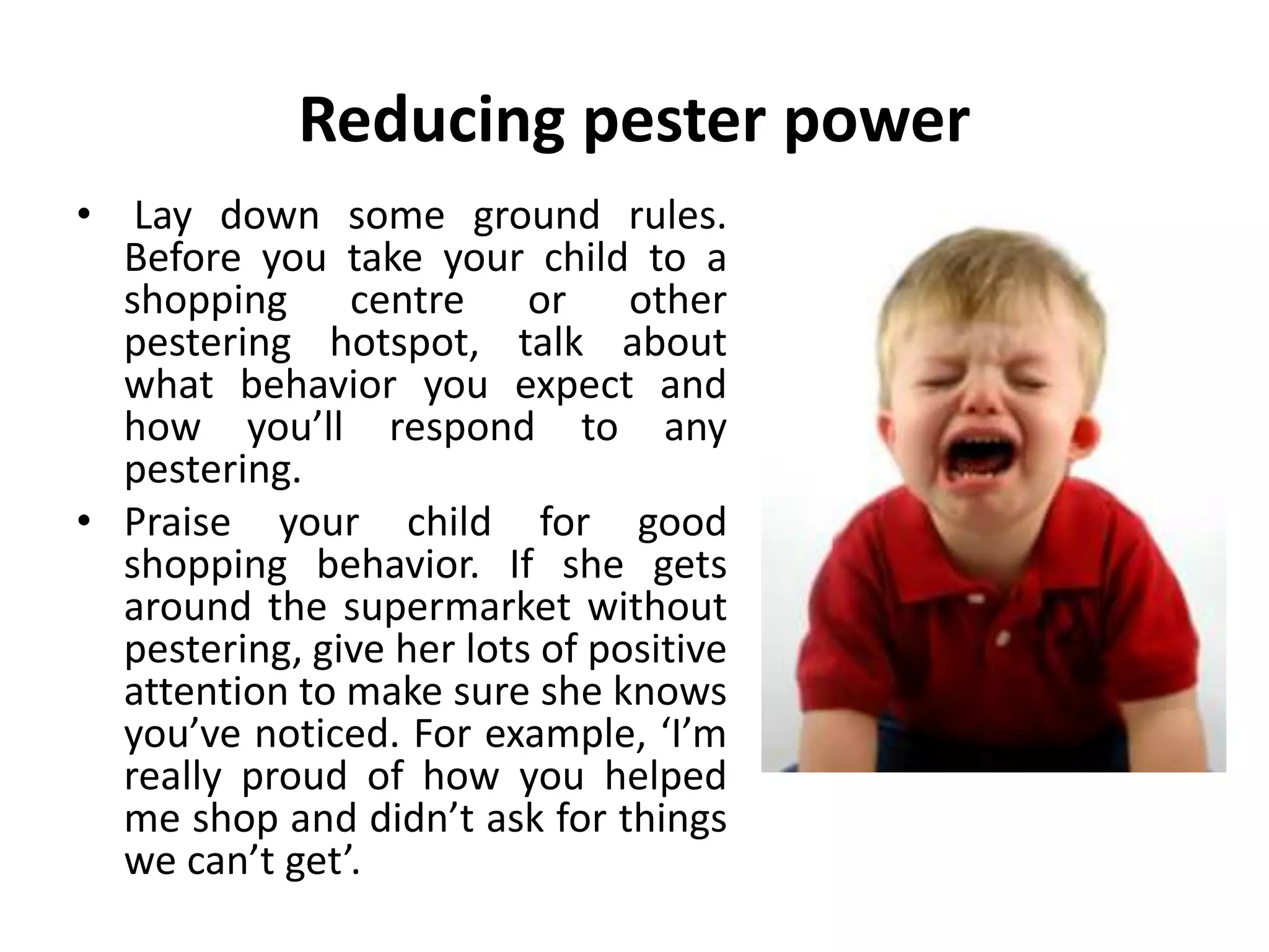 Pester power - Marketing Management - Manu Melwin Joy | PPTX