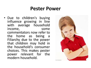 Pester power - Marketing Management - Manu Melwin Joy | PPTX