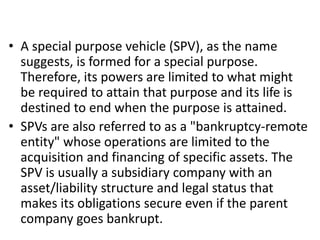 spv | PPTX | Business | Business and Finance
