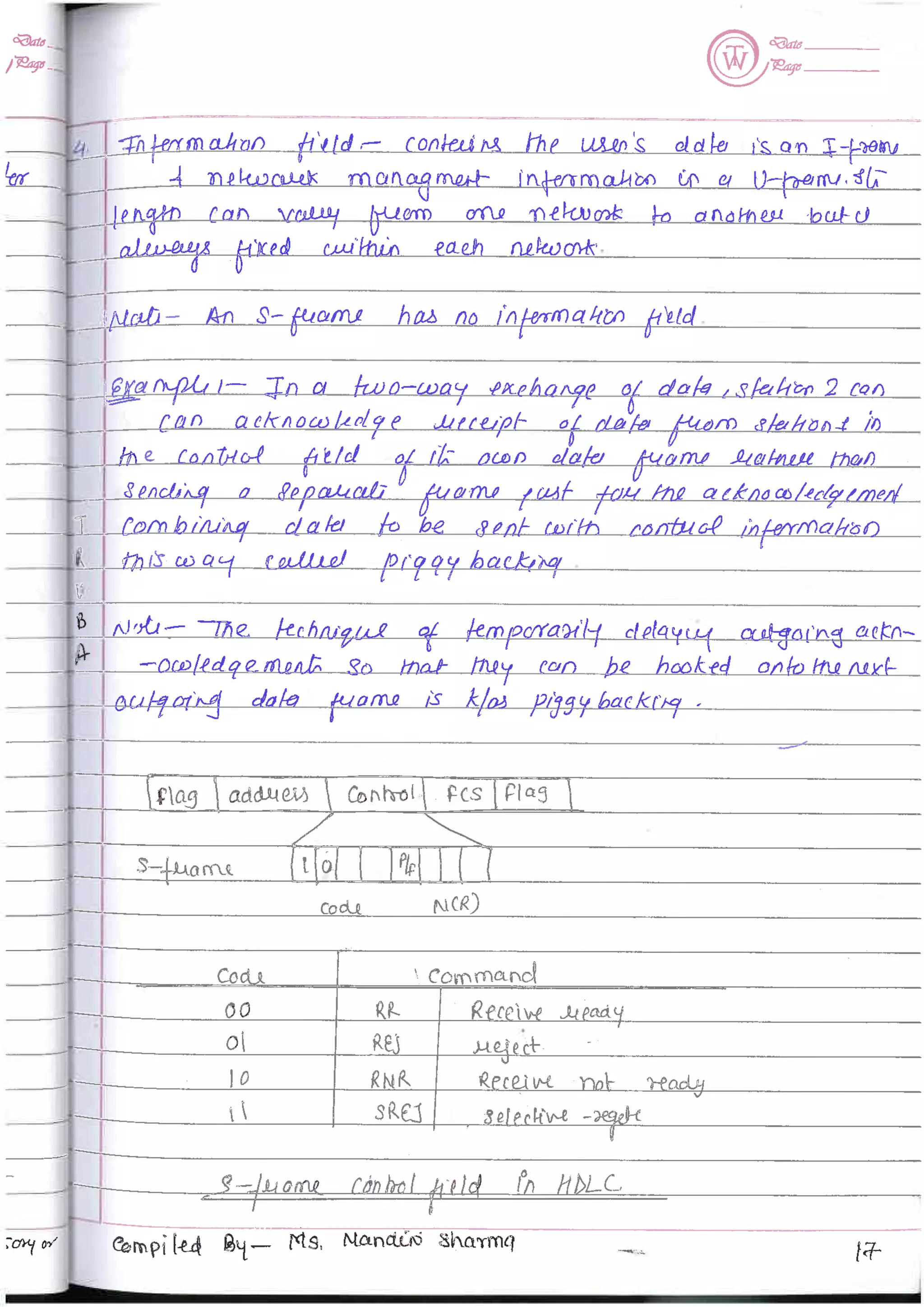 Computer Network Notes (Handwritten) UNIT 2 | PDF