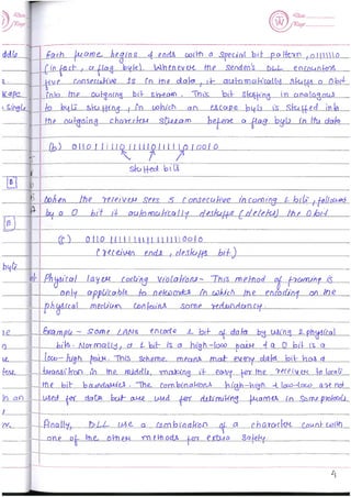 Computer Network Notes (Handwritten) UNIT 2 | PDF