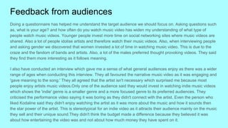 3. What have you learned from your audience feedback? | PPT