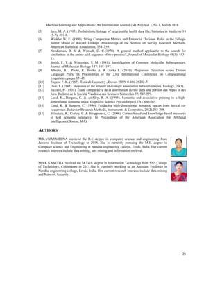 A SURVEY ON SIMILARITY MEASURES IN TEXT MINING | PDF