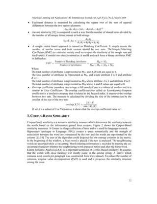 A SURVEY ON SIMILARITY MEASURES IN TEXT MINING | PDF