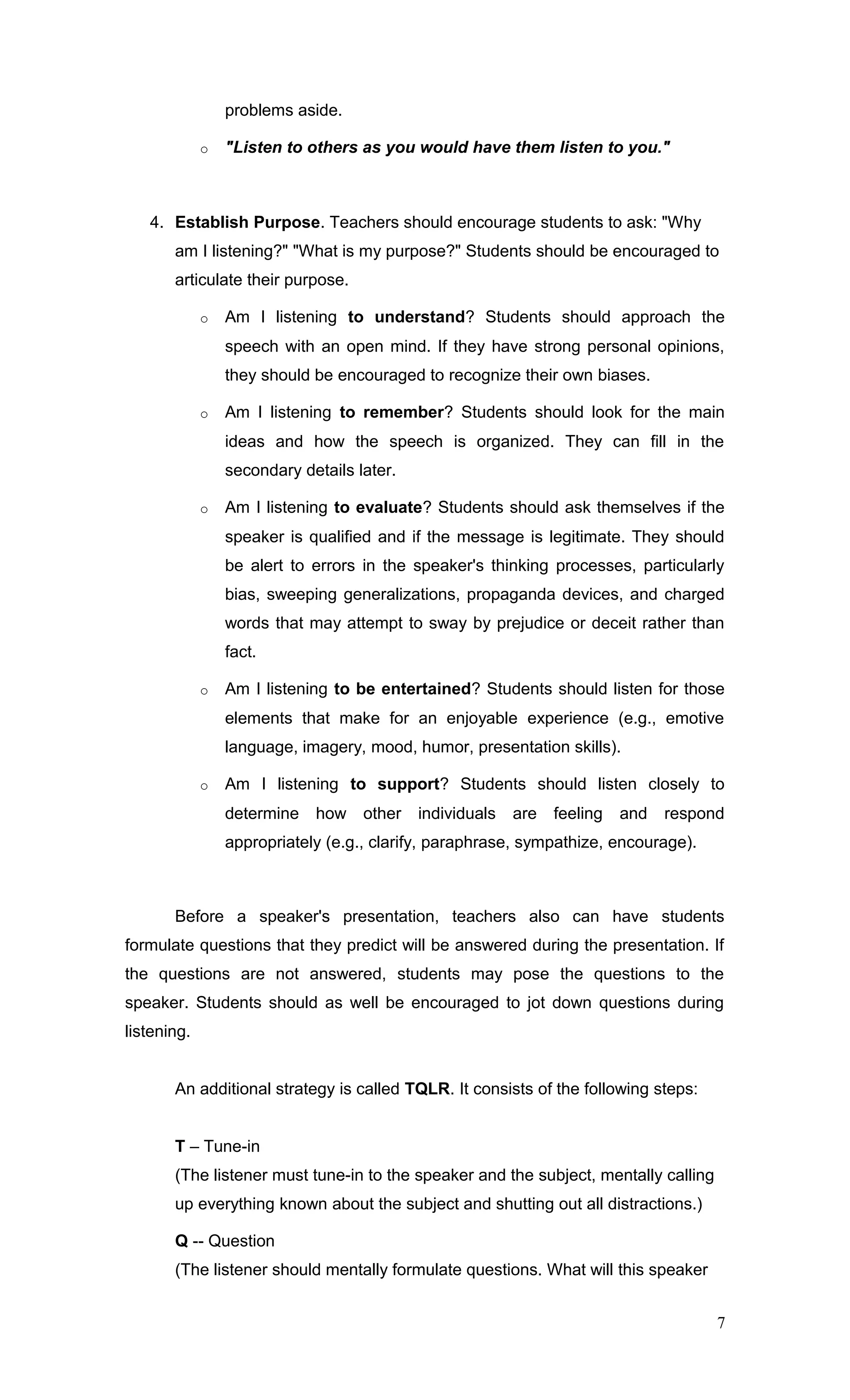 Teaching Listening and Speaking (3 of 16) | DOC