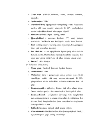 FARMAKOLOGI HIPERTENSI | DOCX