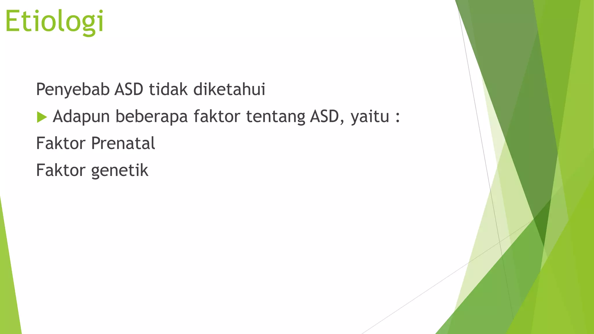 ASKEP ATRIAL SEPTAL DEFECT (ASD) | PPTX