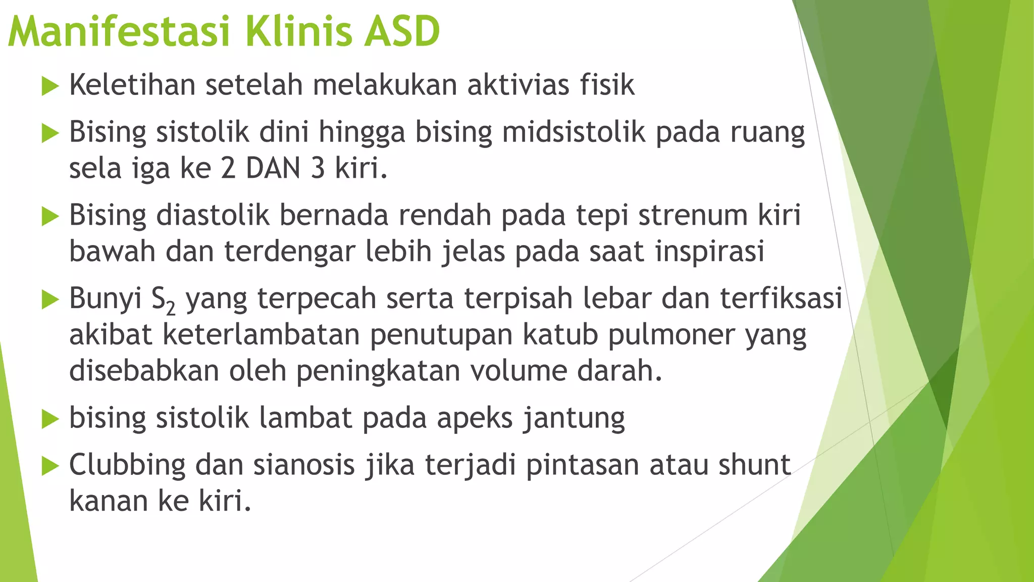 ASKEP ATRIAL SEPTAL DEFECT (ASD) | PPTX