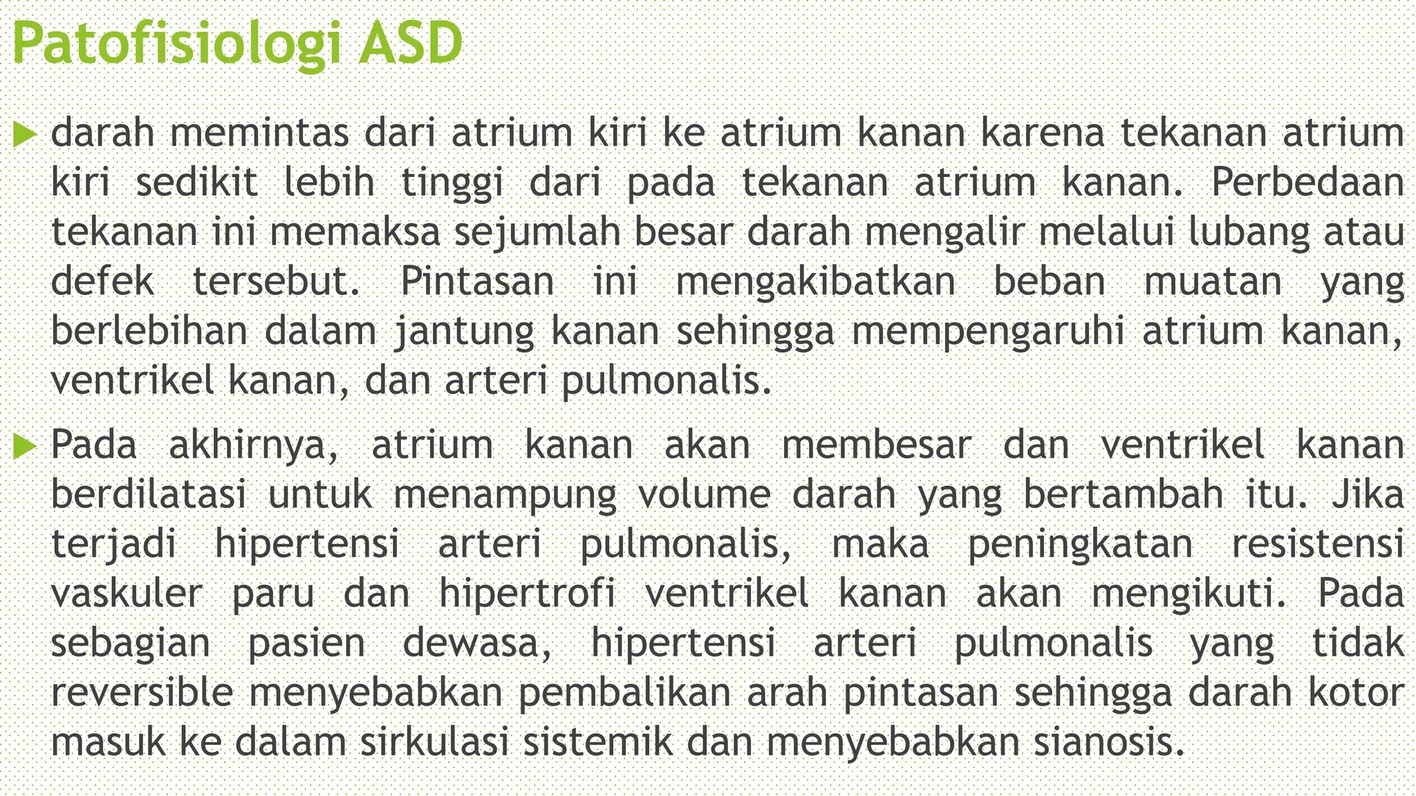 ASKEP ATRIAL SEPTAL DEFECT (ASD) | PPTX