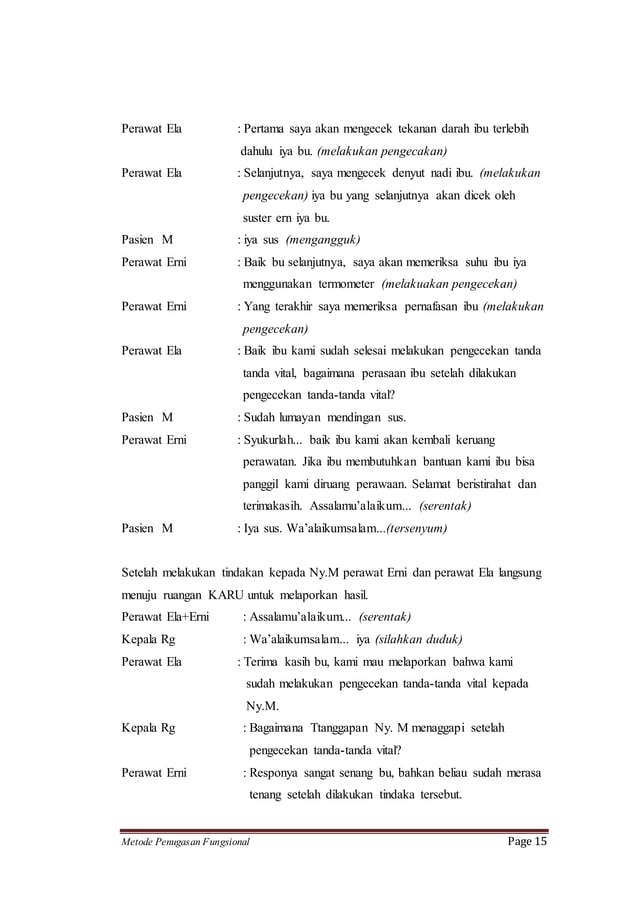 Skenario metode penugasan fungsional | DOCX