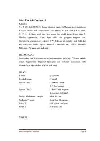 Skenario metode penugasan fungsional | DOCX