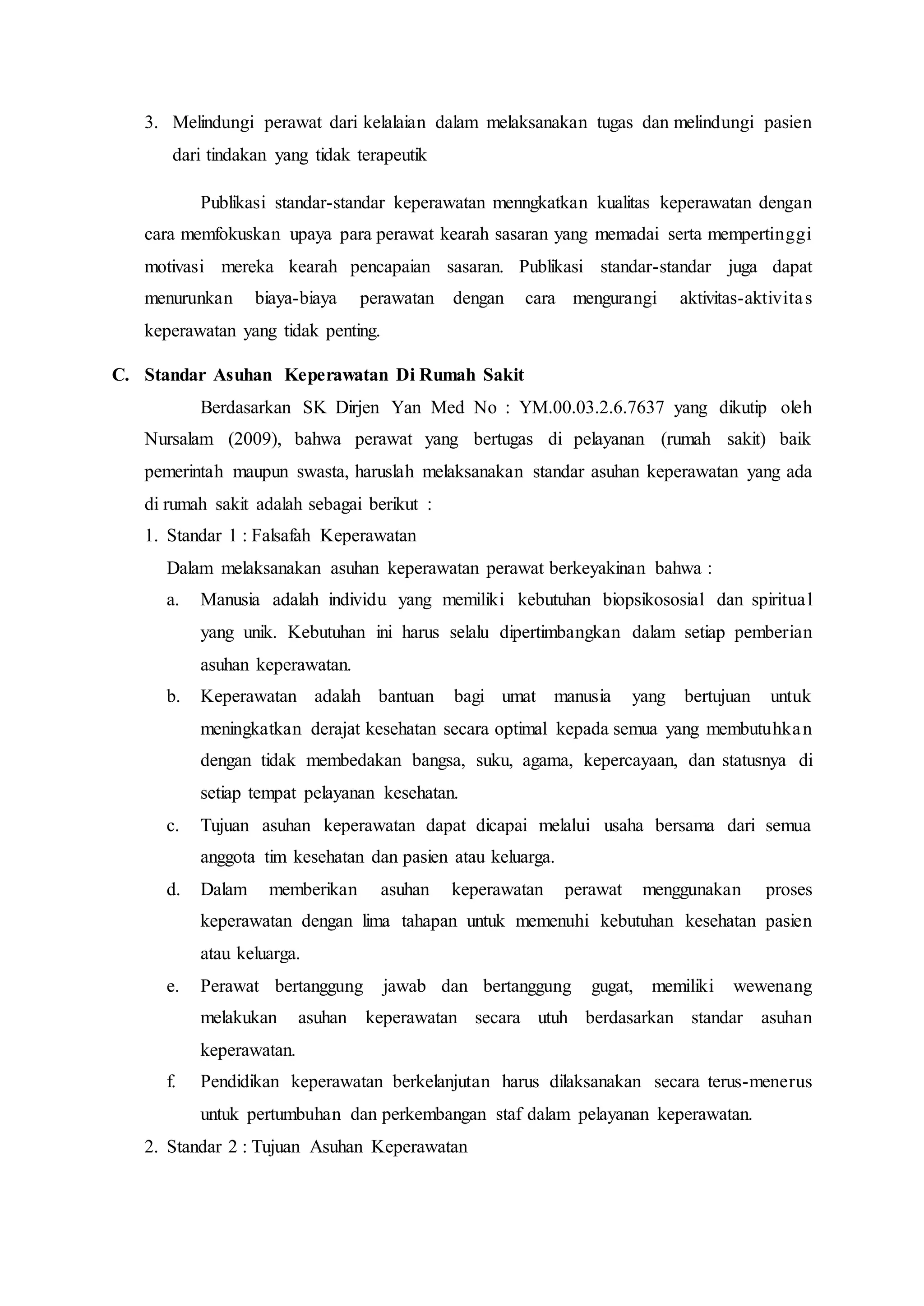 Standar asuhan keperawatan | DOCX