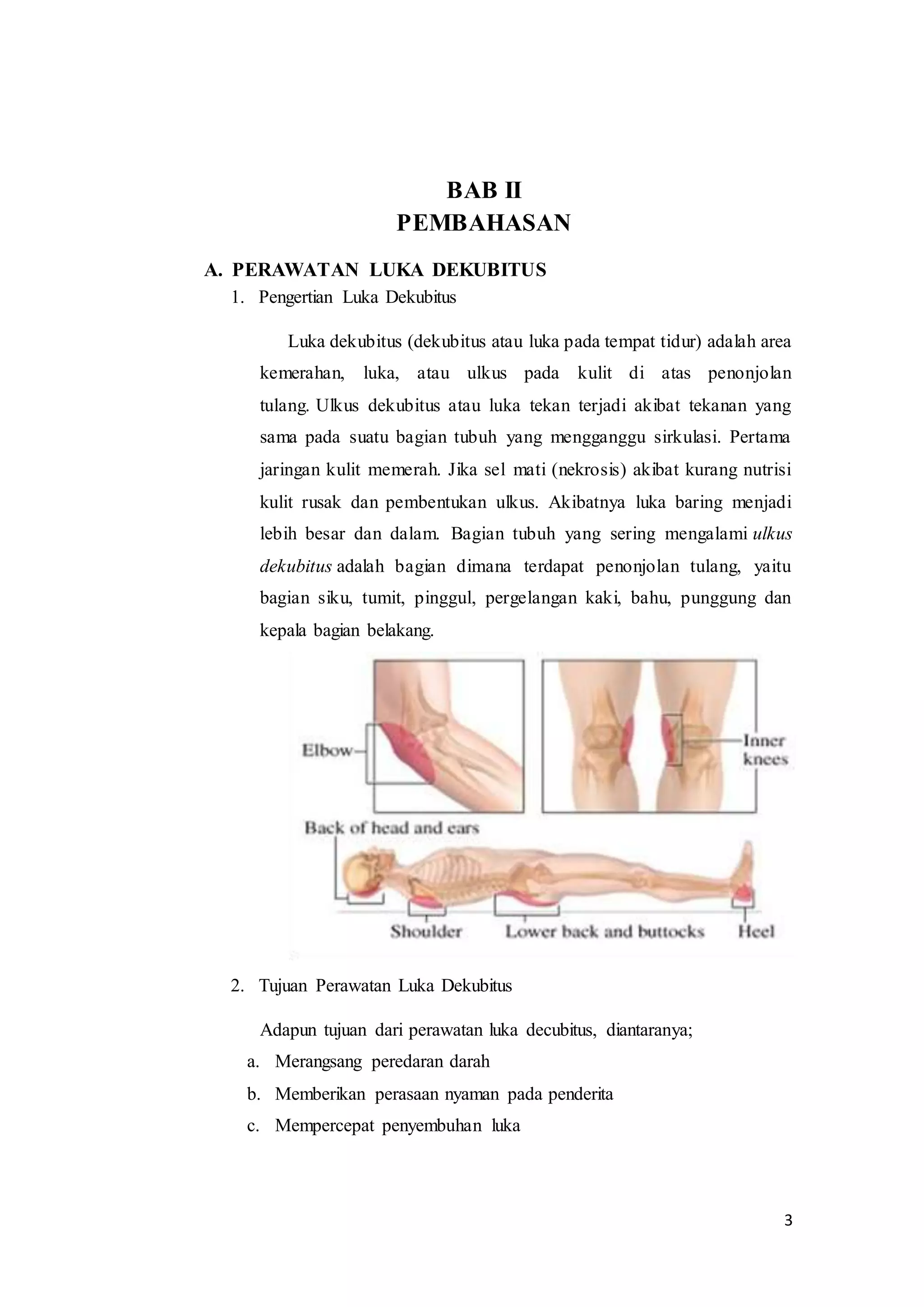 Konsep perawatan luka dekubitus dan gangren | DOCX