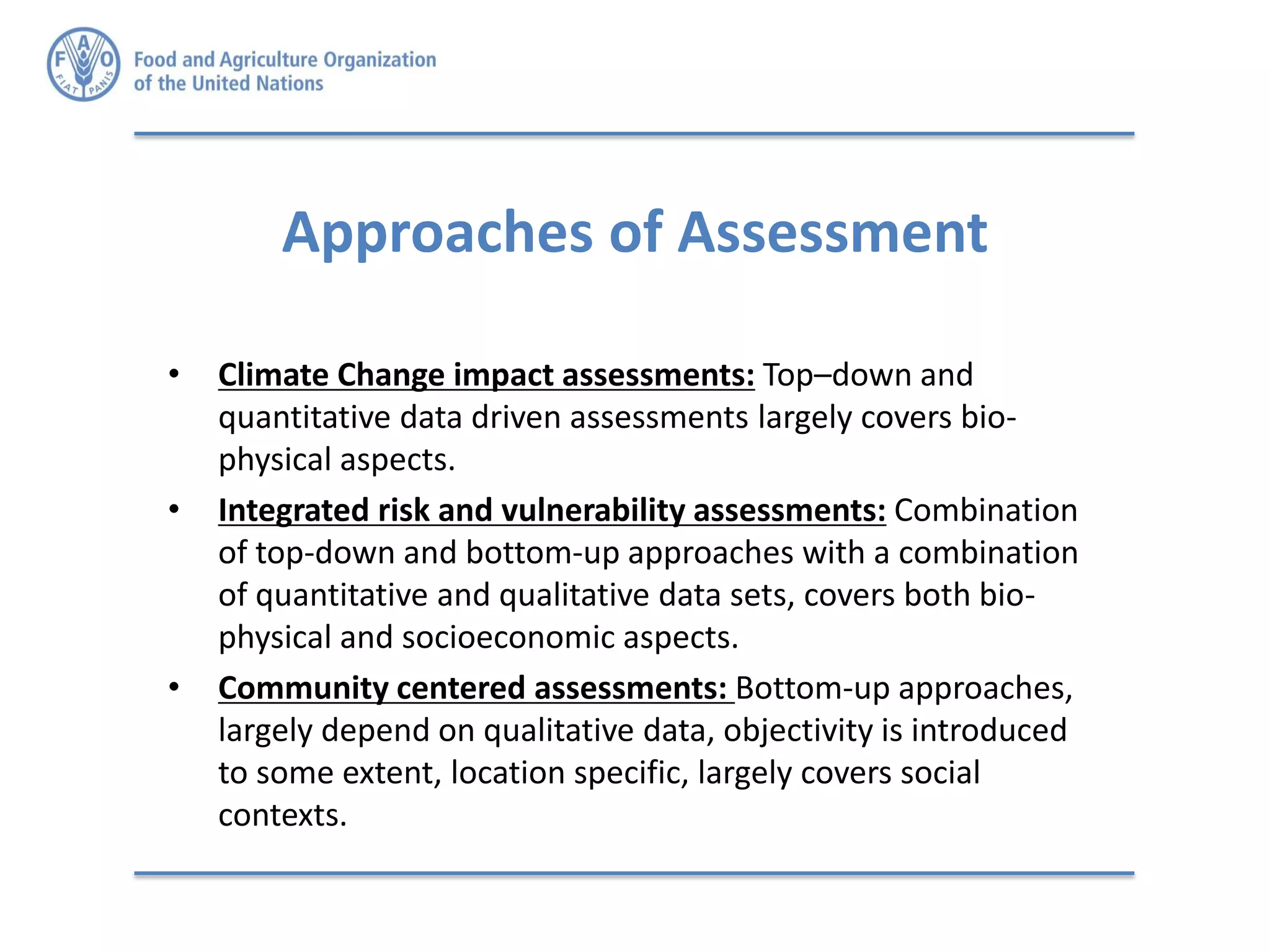 Climate Risk and Vulnerability Assessment (and Identifying Adaptation ...