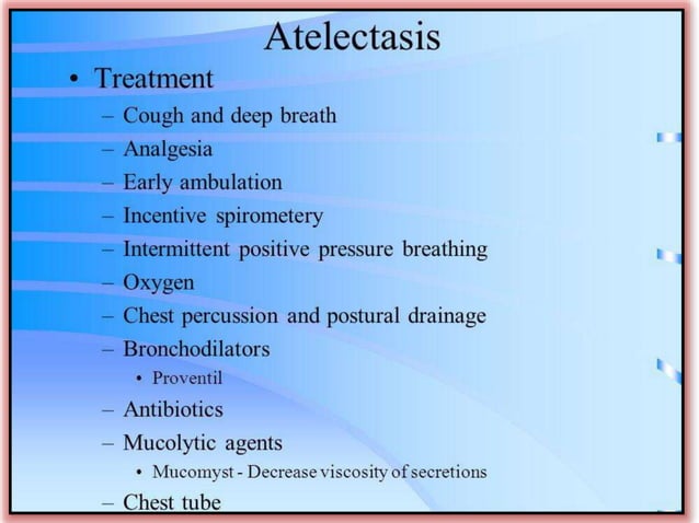 atelectasis | PPTX | Lung and Respiratory Health | Diseases and Conditions