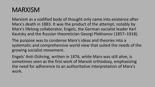 POLITICAL IDEOLOGIES - MARXISM | PPTX