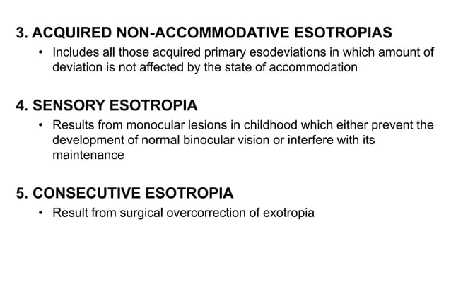 concomitant strabismus | PPTX | Eye and Vision Conditions | Diseases ...