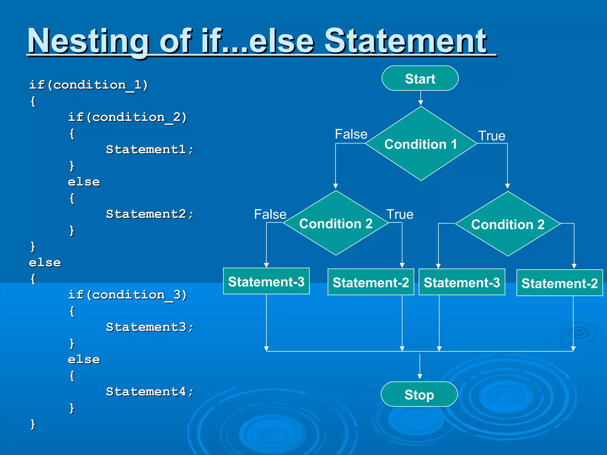 3. control statements | PPT