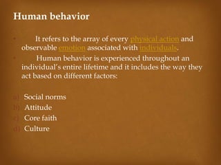 Human Behavior and Decision Making Concept | PPTX