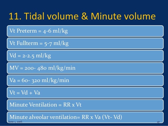 3. ventilatory setting