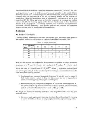 FHCC: A SOFT HIERARCHICAL CLUSTERING APPROACH FOR COLLABORATIVE FILTERING RECOMMENDATION | PDF