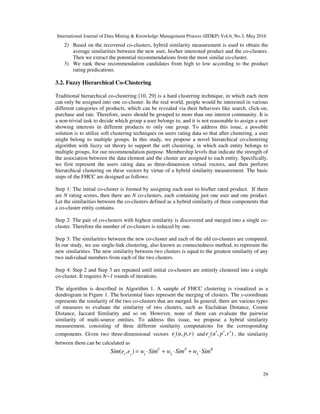 FHCC: A SOFT HIERARCHICAL CLUSTERING APPROACH FOR COLLABORATIVE FILTERING RECOMMENDATION | PDF