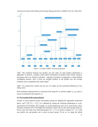 FHCC: A SOFT HIERARCHICAL CLUSTERING APPROACH FOR COLLABORATIVE FILTERING RECOMMENDATION | PDF