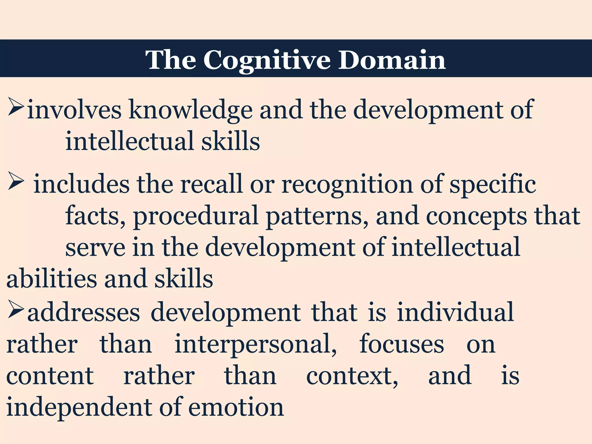 3. cognitive targets | PPT