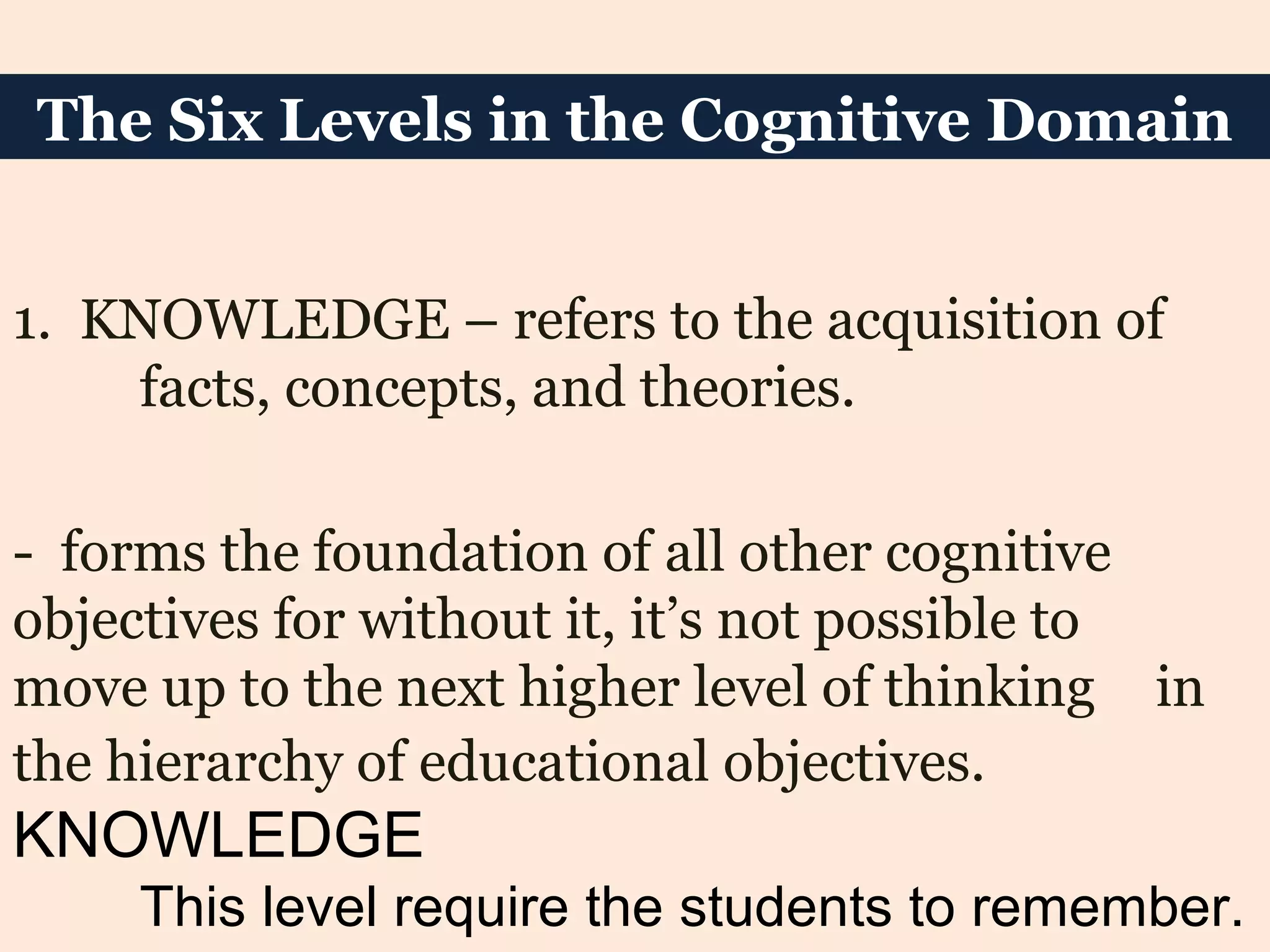 3. cognitive targets | PPT
