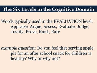 3. cognitive targets | PPT