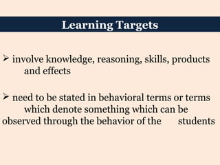 3. cognitive targets | PPT