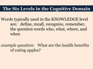 3. cognitive targets | PPT
