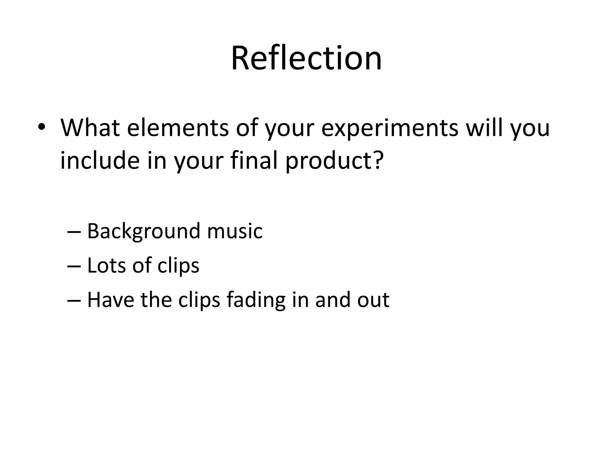 production experiments | PPTX