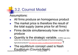 cournot model | PDF