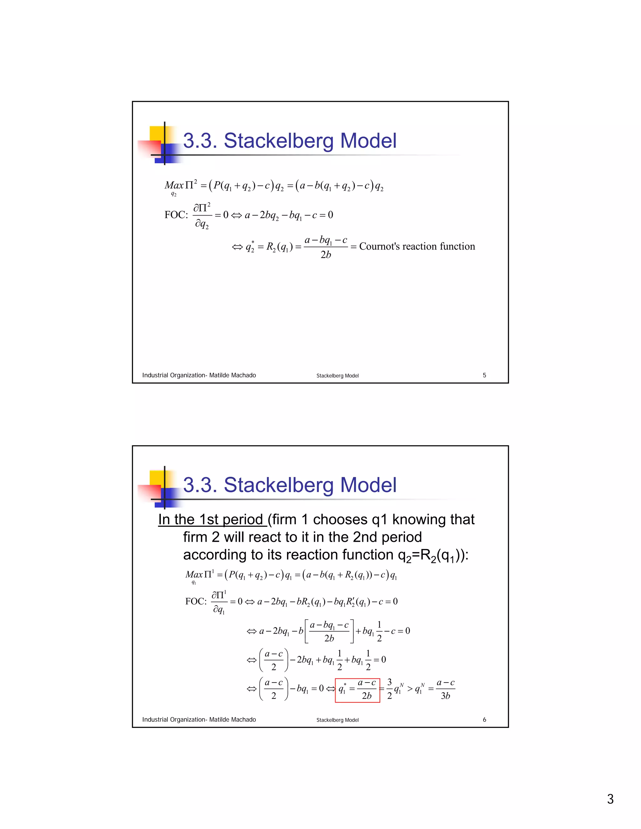 stackelberg model | PDF