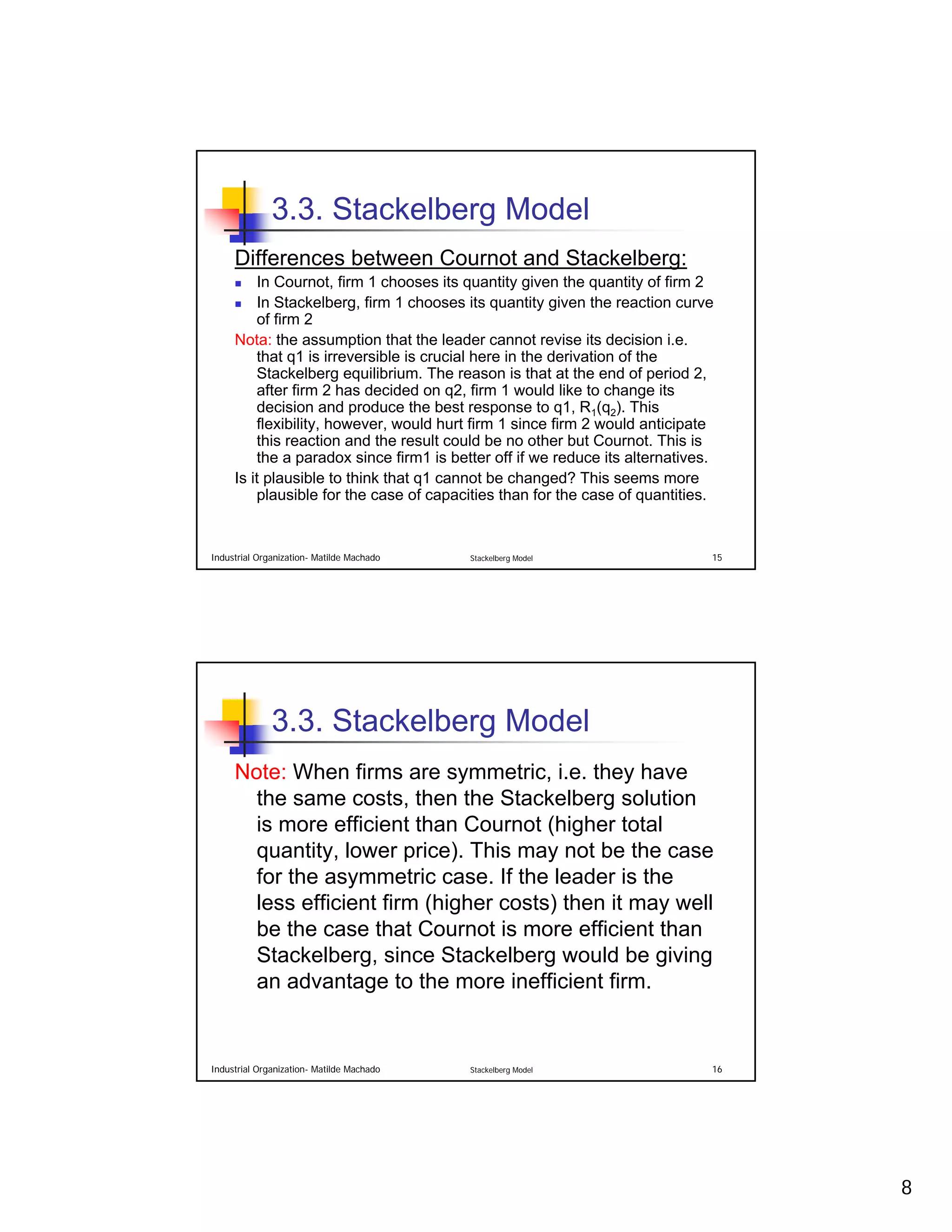 stackelberg model | PDF
