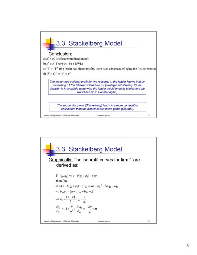 stackelberg model | PDF | Business Accounting & Finance | Business