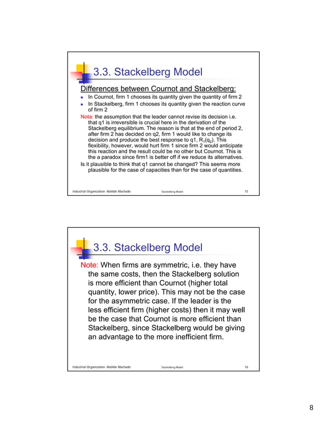 stackelberg model | PDF | Business Accounting & Finance | Business